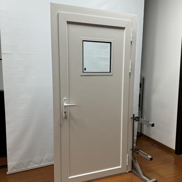 Quality White Aluminium Glass Hinged Door Soundproof Customized Aluminium Pivot Hinge for sale