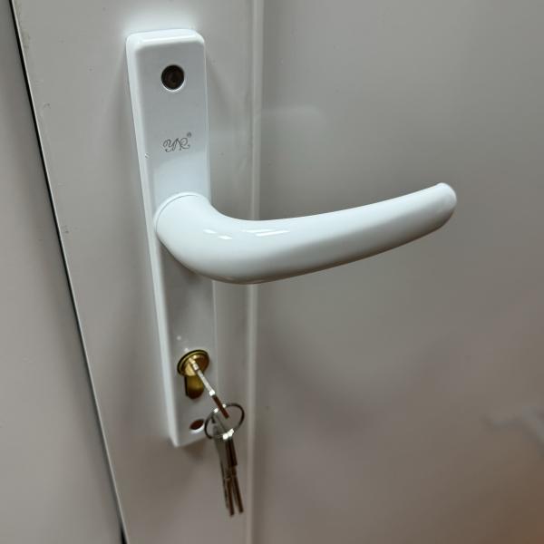 Quality White Aluminium Glass Hinged Door Soundproof Customized Aluminium Pivot Hinge for sale