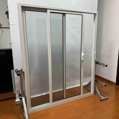 Quality Garage Garden Soundproof Glass Doors Interior Cusotm Size Aluminum Frame Sliding for sale