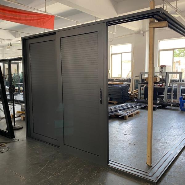 Quality Customized Glass Large Aluminium Sliding Doors Aluminium Double Sliding Doors for sale