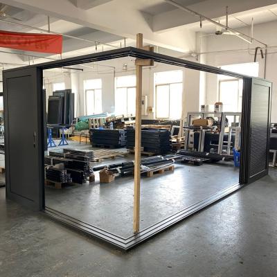 China Secure Durable Glass Residential Aluminum Sliding Glass Doors Sound Proof Sliding Glass Doors for sale