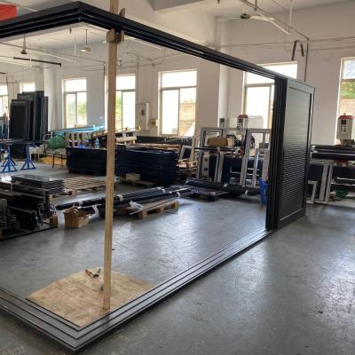 China Secure Durable Glass Residential Aluminum Sliding Glass Doors Sound Proof Sliding Glass Doors for sale