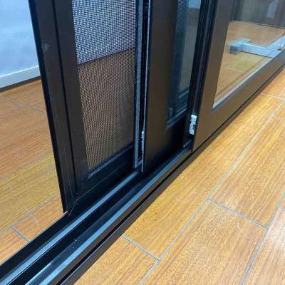 Cina Porta di vetro scorrevole in alluminio con doppio vetro temperato porta del patio in vendita