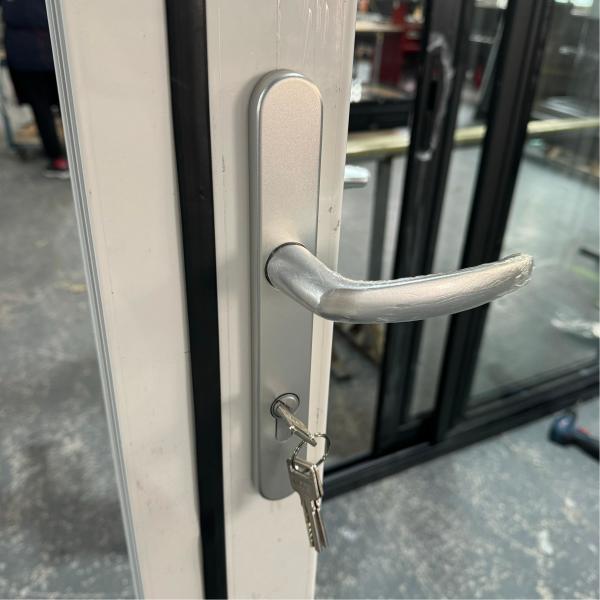 Quality Thermal Break Aluminum Folding Doors Double Tempered Glass for sale