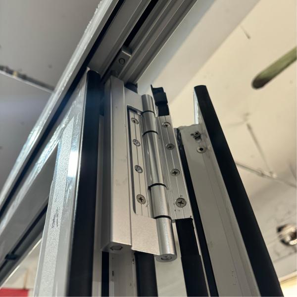 Quality Thermal Break Aluminum Folding Doors Double Tempered Glass for sale