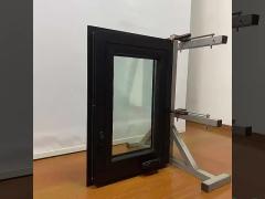 American Style  Aluminum Casement Windows Crank Control Laminated Aluminum Casement
