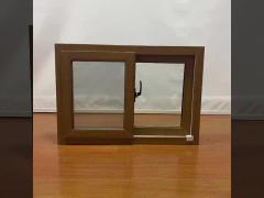 Vlekbestendig Moderne PVC Verticaal Schuifvensters Schrambestendig PVC Hout Schuifvensters
