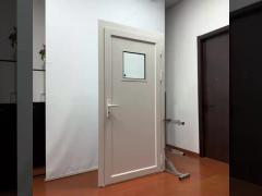 Wit aluminium glazen scharnierde deur geluidsdicht Customized Aluminium Pivot Scharnier Casmenet