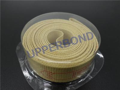 China Yellow Kevlar Fiber 18.5 * 3100 Mm Garniture Tapes For Cigarette Maker for sale