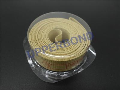 China Yellow Kevlar Fiber 18.5 * 3100 Mm Garniture Tapes For Cigarette Maker for sale