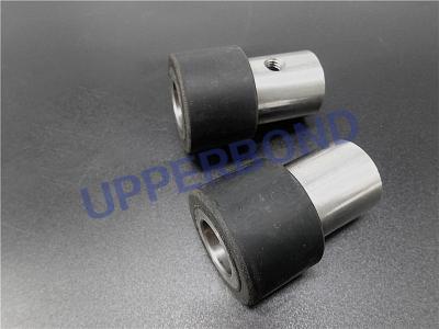 China Round Shape Black Rubber Roller Parts For Cigarette Making Machine for sale