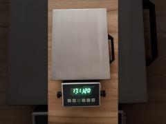 Bluetooth Portable Platform Scale Stainless Steel Green LED