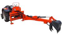 China 25hp Side Shift Tractor Mounted Backhoe 1750mm Digging Depth Boom Lockout Pins for sale