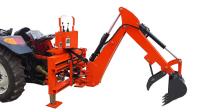 China 25hp Side Shift Tractor Mounted Backhoe 1750mm Digging Depth Boom Lockout Pins for sale