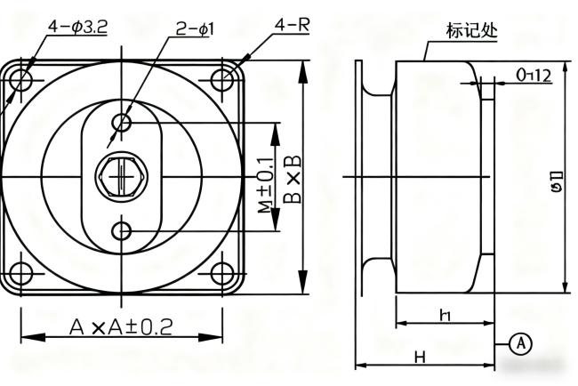 JZP-SC-SC1 Series dimensional diagram