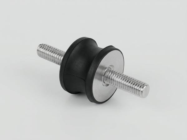 Quality Hoan JRD-Type Double Male Threaded Rubber Vibration Isolators Cylindrical Rubber for sale