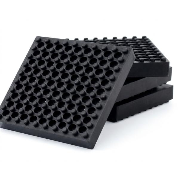 Quality Hoan 100611 Heavy-Duty Machine Tool Rubber Shock Absorber PadsQ235 Steel Reinforced Anti-Vibration Pads for sale