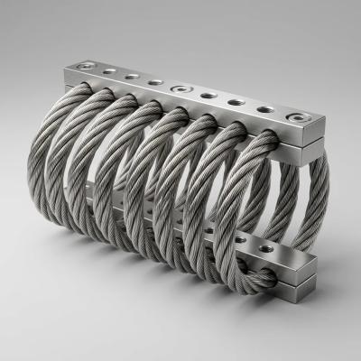 China Non-Linear Stiffness Curve Wire Rope Isolator JGX-2228D-665B Eco-Friendly All-Metal Mount for Industrial Equipment for sale