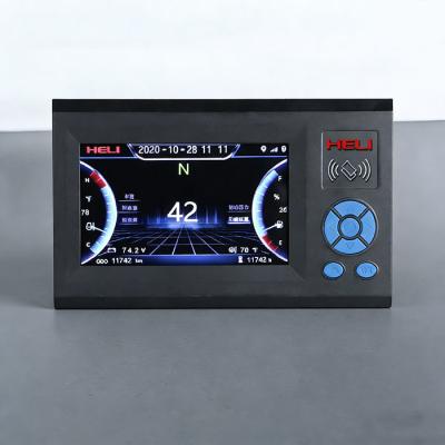 China IP65 Protection Class 7-inch Forklift Color Dashboard Swipe Card for sale