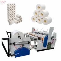 China Automatic Full Embossing Tissue Toilet Paper Machine Rewinding Machine with Core or Coreless for sale