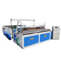 China Fully Automatic Rewinding Machine for Toilet Tissue Paper Roll for sale