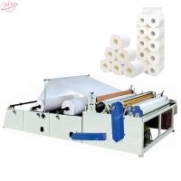 China Automatic Perforating Rewinder Machine Embossed Toilet Tissue Paper Roll Making Machine With Printing for sale