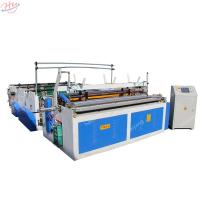 China Automatic Perforating Rewinder Machine Embossed Toilet Tissue Paper Roll Making Machine With Printing for sale