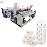 China Automatic Perforating Rewinder Machine Embossed Toilet Tissue Paper Roll Making Machine With Printing for sale