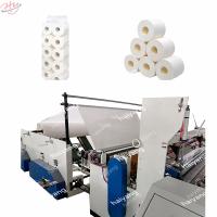 China Automatic Toilet Tissue Paper Roll Rewinding Converting Making Machine With Perforating and Embossing for sale