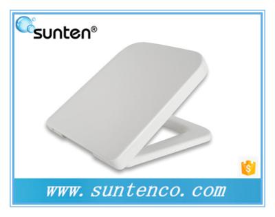 China Xiamen Silent Close Square Toilet Seat, Quick Release Square Toilet Seat for sale
