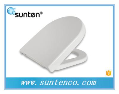 China Xiamen White Slow Close Duroplast Material D Shape Toilet Seat for sale