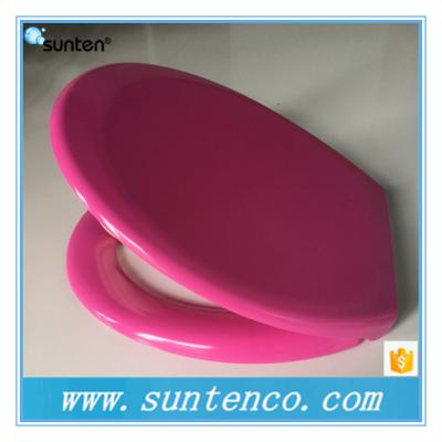 China Xiamen Oval Soft Close Universal Round WC Purple Toilet Seat Covers for sale