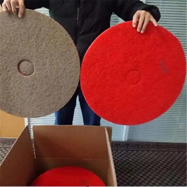 Quality 17inch Diamond Concrete Stone Wet Floor Cleaning and Polishing Pads with 154rpm for sale
