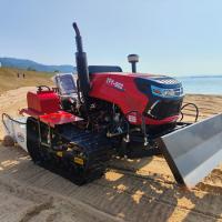 China Industrial Sand Beach Cleaning Tractor Mounted Hydraulically Controlled Vibrating Screen for sale