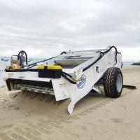 China 1400 mm Cleaning Width Vibrating Screen Beach Cleaning Machine for Debris Removal for sale