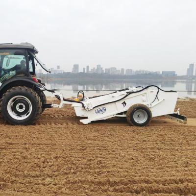 China 1400 mm Cleaning Width Vibrating Screen Beach Cleaning Machine for Debris Removal for sale