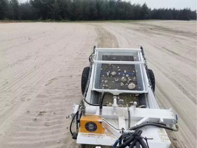 中国 1400 ビーチクリーナー 乾燥した湿った砂からゴミを効率的に取り除く 最大速度15km/h 販売のため
