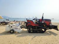 China 800KG Beach Cleaning Machine Hydraulically Controlled Vibrating Screen for Sand Beach for sale
