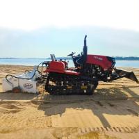 China Hydraulically Controlled Vibrating Screen Environmentally Friendly Beach Sand Cleaner for sale