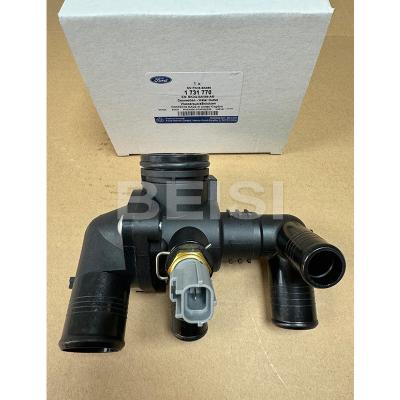 China ThermostaatHousing met sensor 1731770 BK2Q8594AA BK2Q8A586AB BK2Q-8A586-AB Voor Ford Transit 2.2 TDCI 2011 Met SWITCH Te koop