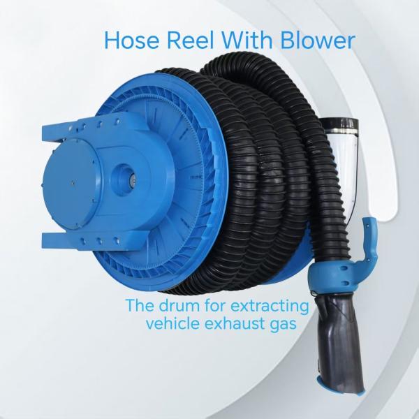 Quality 127mm  Spring Hose Reel Smoke Extraction System Equipment For Car Workshop for sale