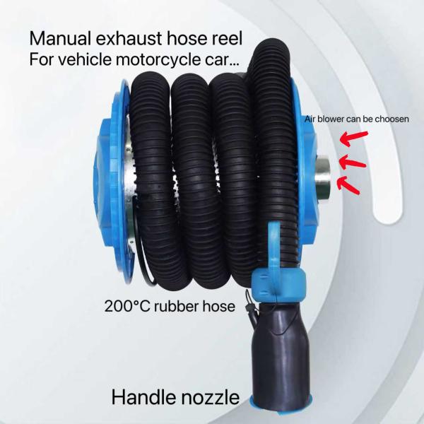 Quality 800 - 2000m3 Per Hour  Hose Spring Reel Universal Dust Exhaust System Aluminum Rail for sale