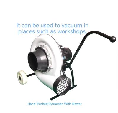 China Dual-Duct Garage Portable Exhaust Extractor with Detachable Fan Unit for sale