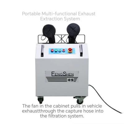 China Diesel Engine High Efficiency Portable Exhaust Extractor with Dual Filtration for Workshops Garages for sale