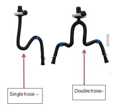 China 76mm 102mm Single Exhaust Extractor Vehicle Fume Exhaust Extraction System for sale