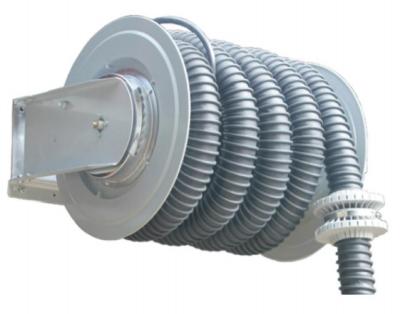 China Compact Automatic Exhaust Hose Reel Steel Plastic Fume Extractor for Garages for sale