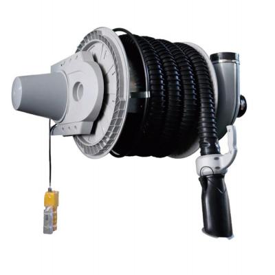 China Electric Exhaust Hose Reel High Temperature Retractable Vehicle Fume Extraction System for sale