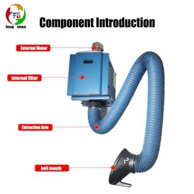 China Wall-Mounted Welding Fume Machine with Compact Design and Wireless Remote Control for Small Workstations for sale