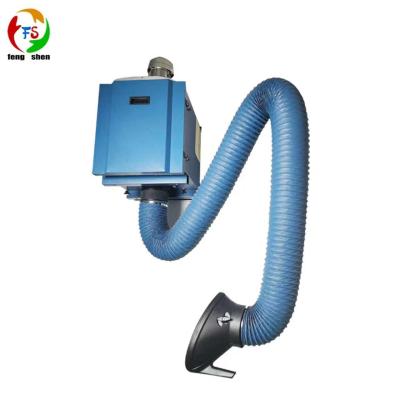 China Wall-Mounted Welding Fume Extractor with Activated Carbon Filter and Wireless Remote Control for Small Welding Stations for sale