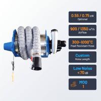 Quality Semi-Automatic Heavy Duty Hose Reel with High Temperature Resistance and Fan for for sale